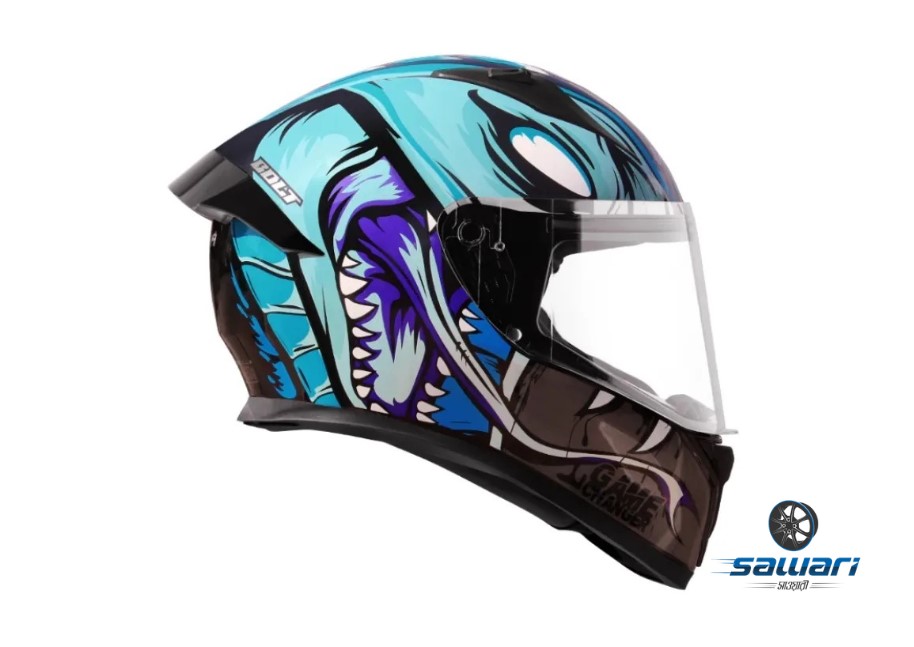 VEGA Bolt Game Changer Full Face Helmet Black Blue